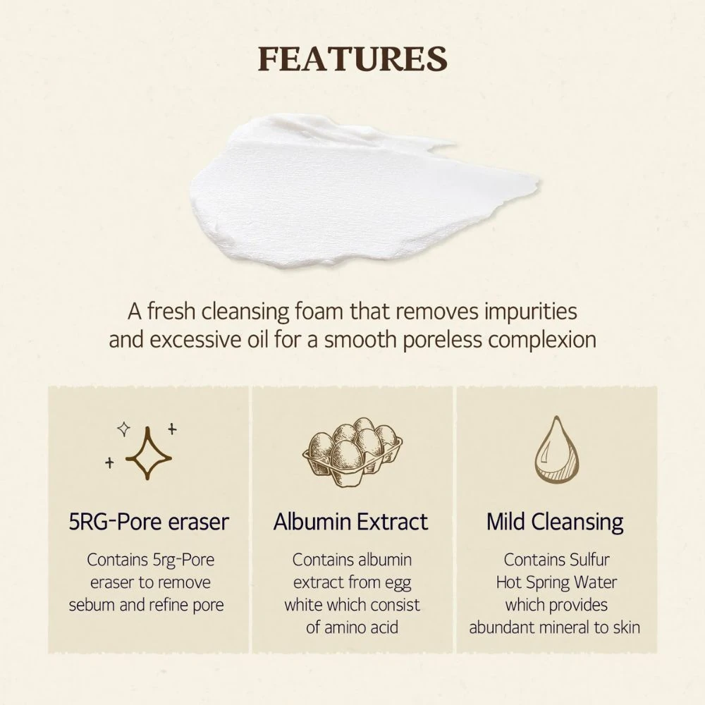 Skinfood - Egg White Perfect Pore Cleansing Foam | SkinGuru24